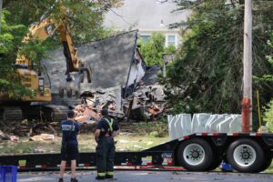 Explosion on Tudor Oval Destroys Uninhabited Home